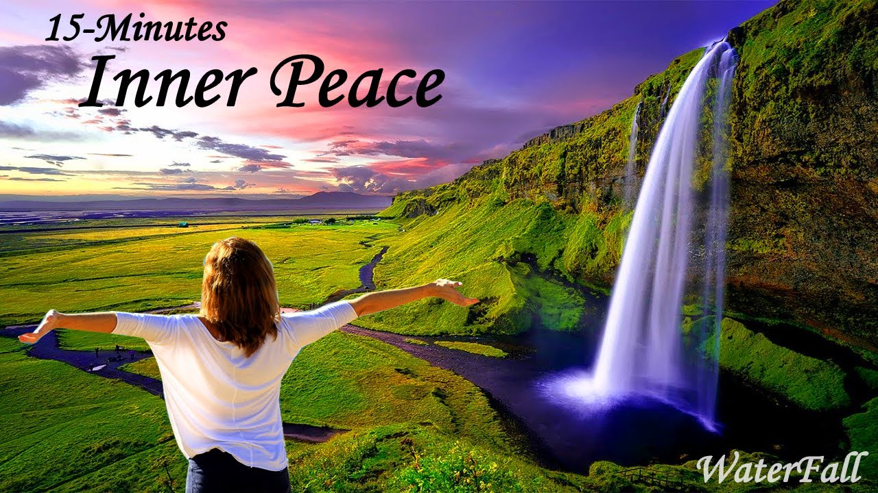 Waterfalls Imagery Relaxing Music | Meditation Music | Ambient Music ...