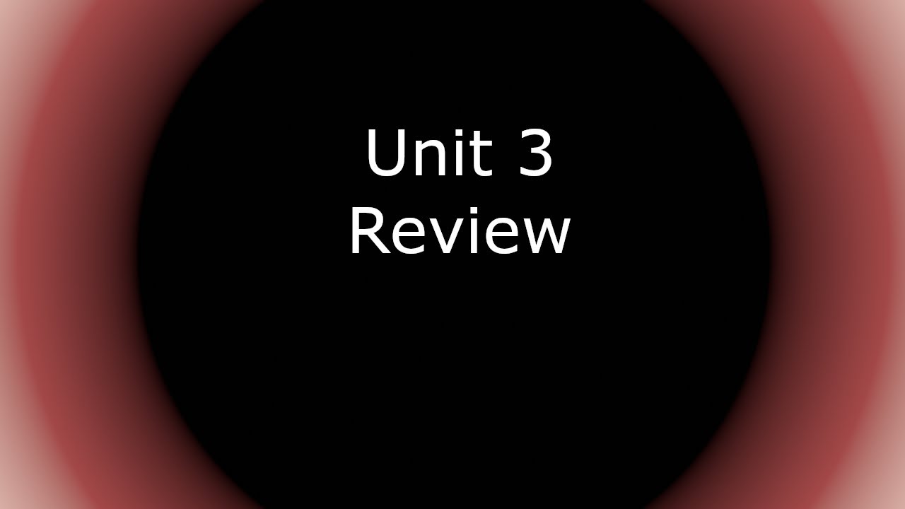 Pre-Calculus - Unit 3 Review - YouTube