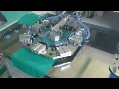 RM-310S,RAMBO Automatic Pocket Setter Machines test before shipping ...