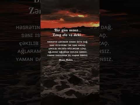 Darıxıram sənsiz...#şeirlər #hesret #shorts #reels