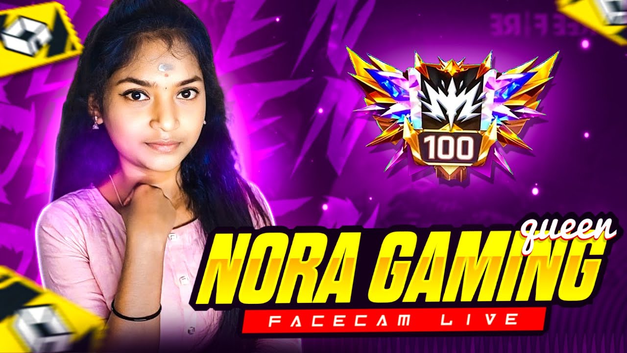 NORA GAMING ON LIVE 🙂🌎WITH FACECAM 🔥FREE FIRE 🌙GIRL GAMER - YouTube