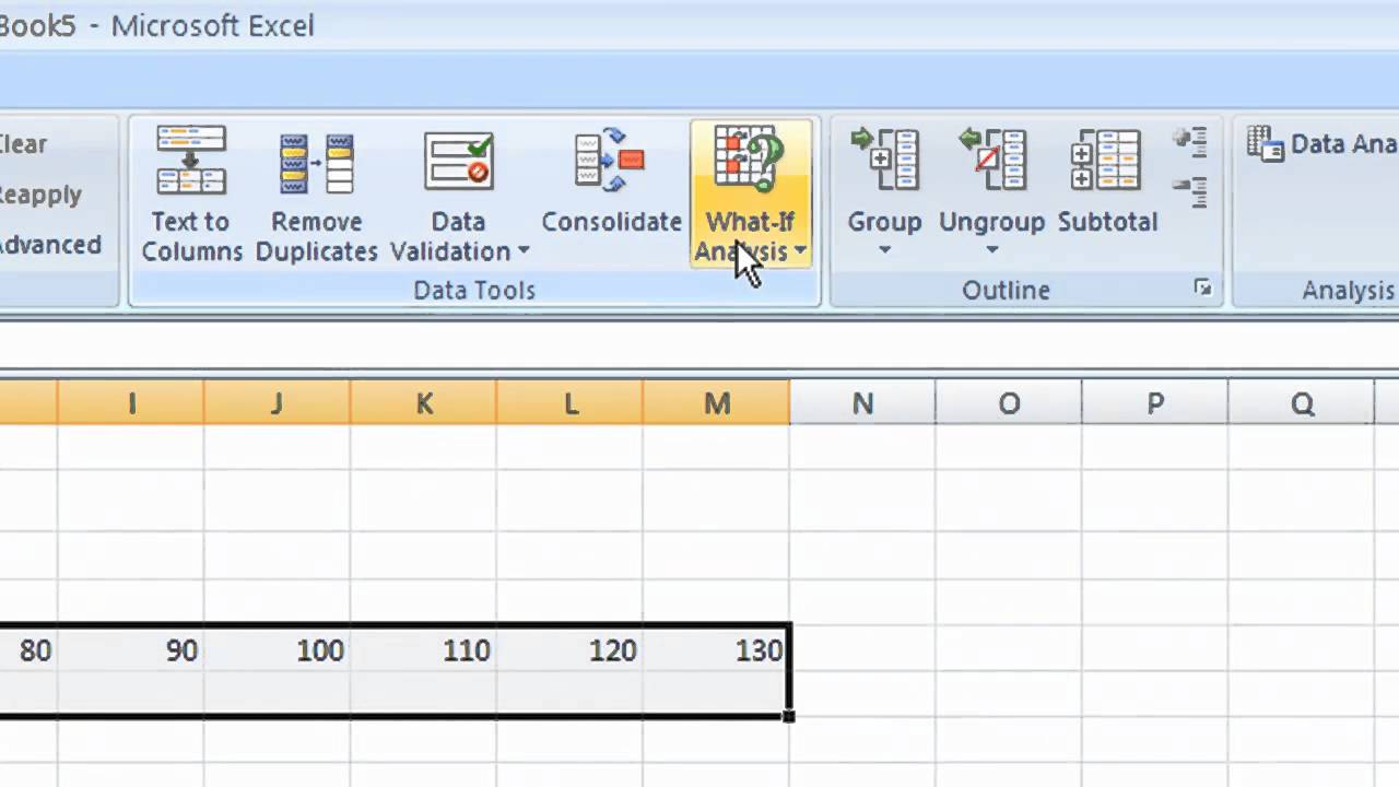 Sensitive Analysis on Excel - YouTube