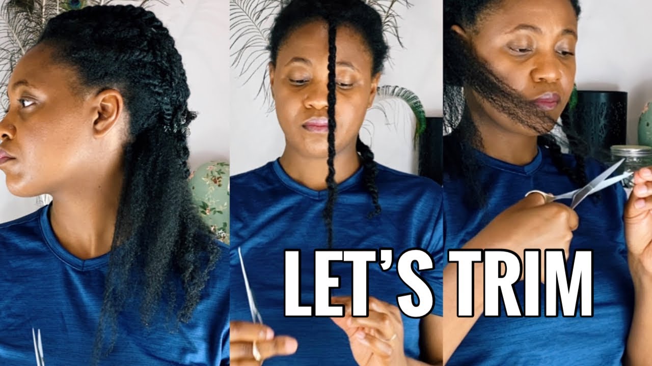 THE BEST way to trim natural hair for OPTIMAL LENGTH RETENTION - YouTube
