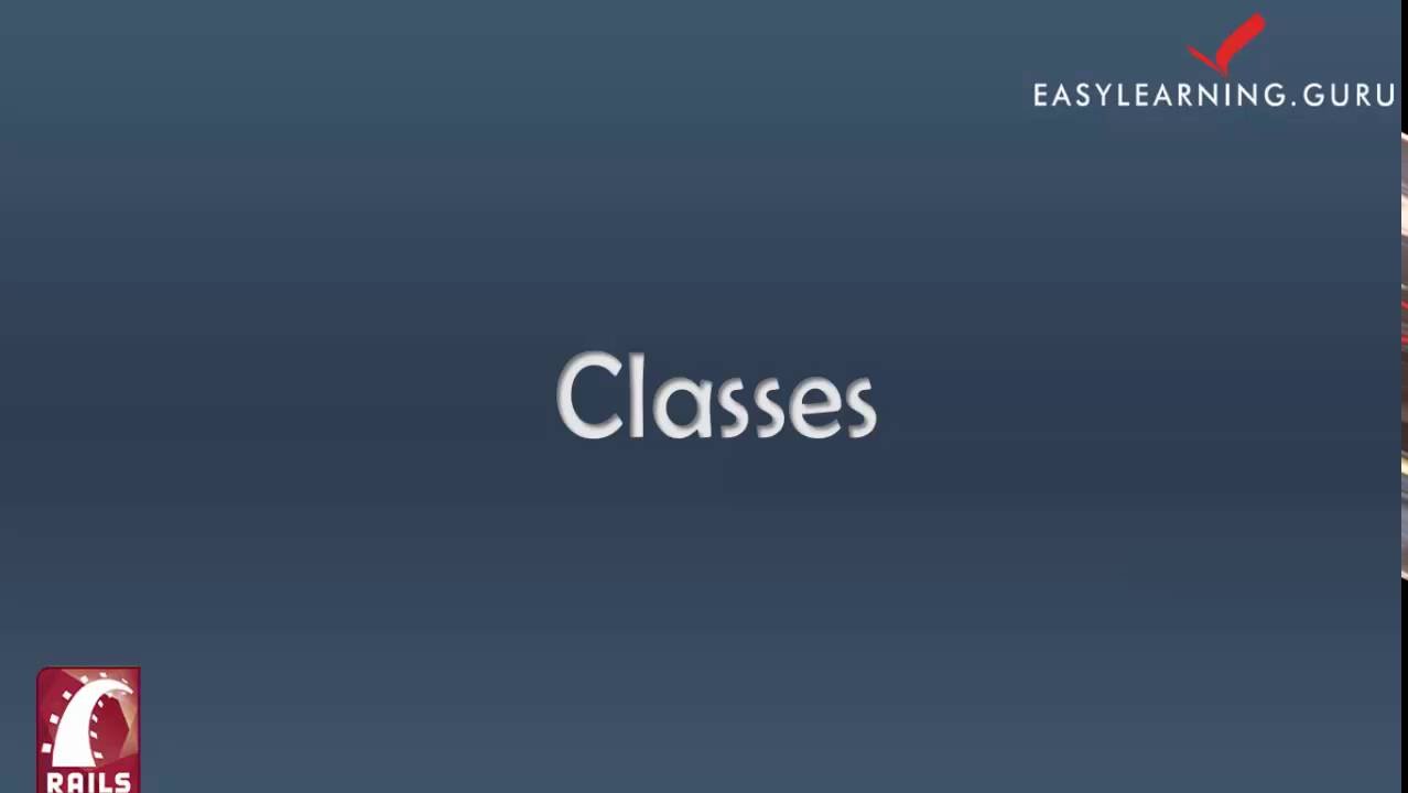 Classes Ruby On Rails Ruby On Rails Tutorial Youtube 0220