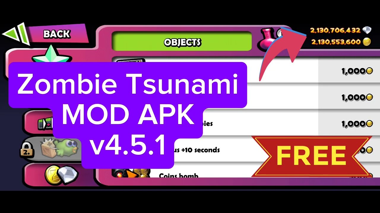 Zombie Tsunami MOD APK (Menu, Unlimited money/Max level, unlocked) 4.5. ...