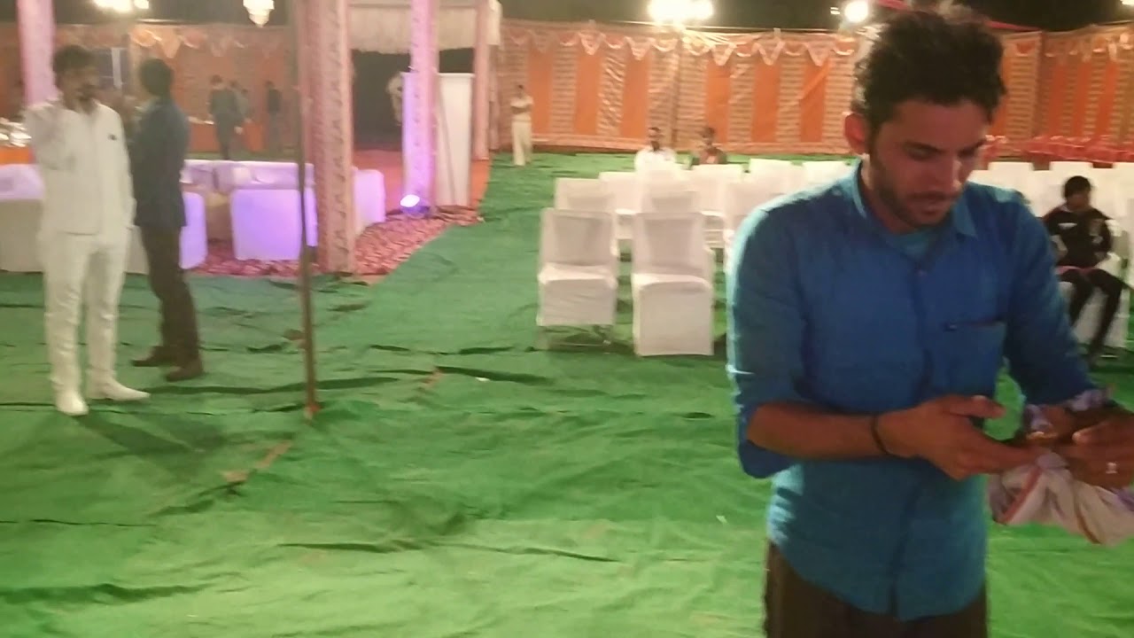 Modern tent light siwani mandi - YouTube