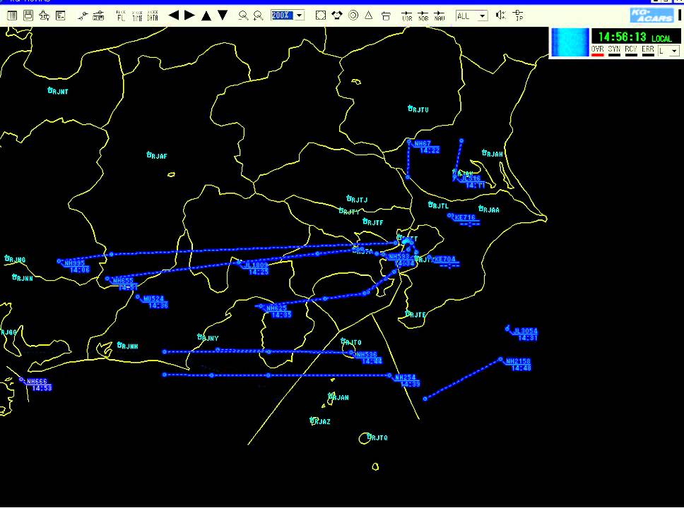 KG ACARS MAP画面 2010年12月8日 - YouTube