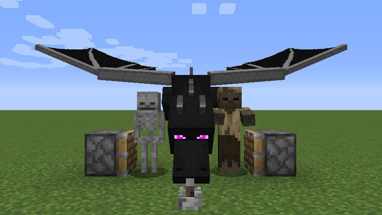 Skeleton + Ender Dragon + Husk ? | Minecraft - YouTube