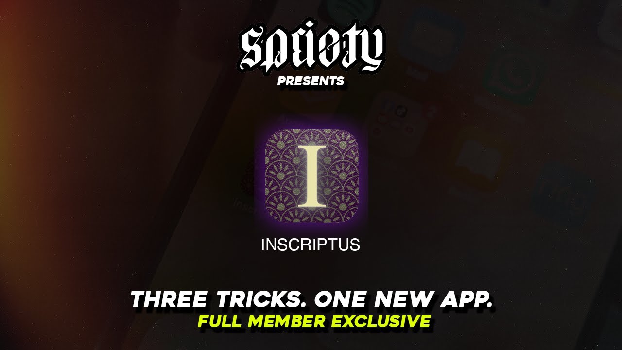 NEW APP :: INSCRIPTUS - YouTube