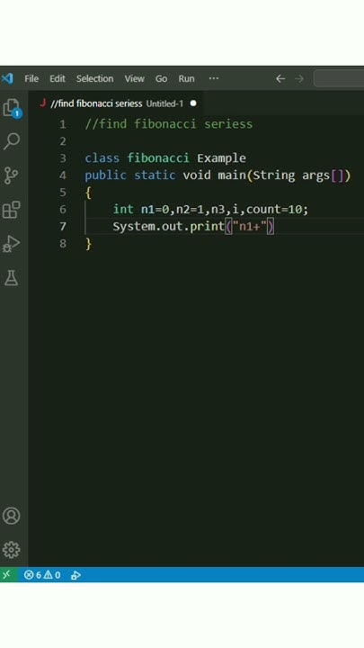 Find Fibonacci Series In Java Java Programming Languageshorts Coding Javaprogramming