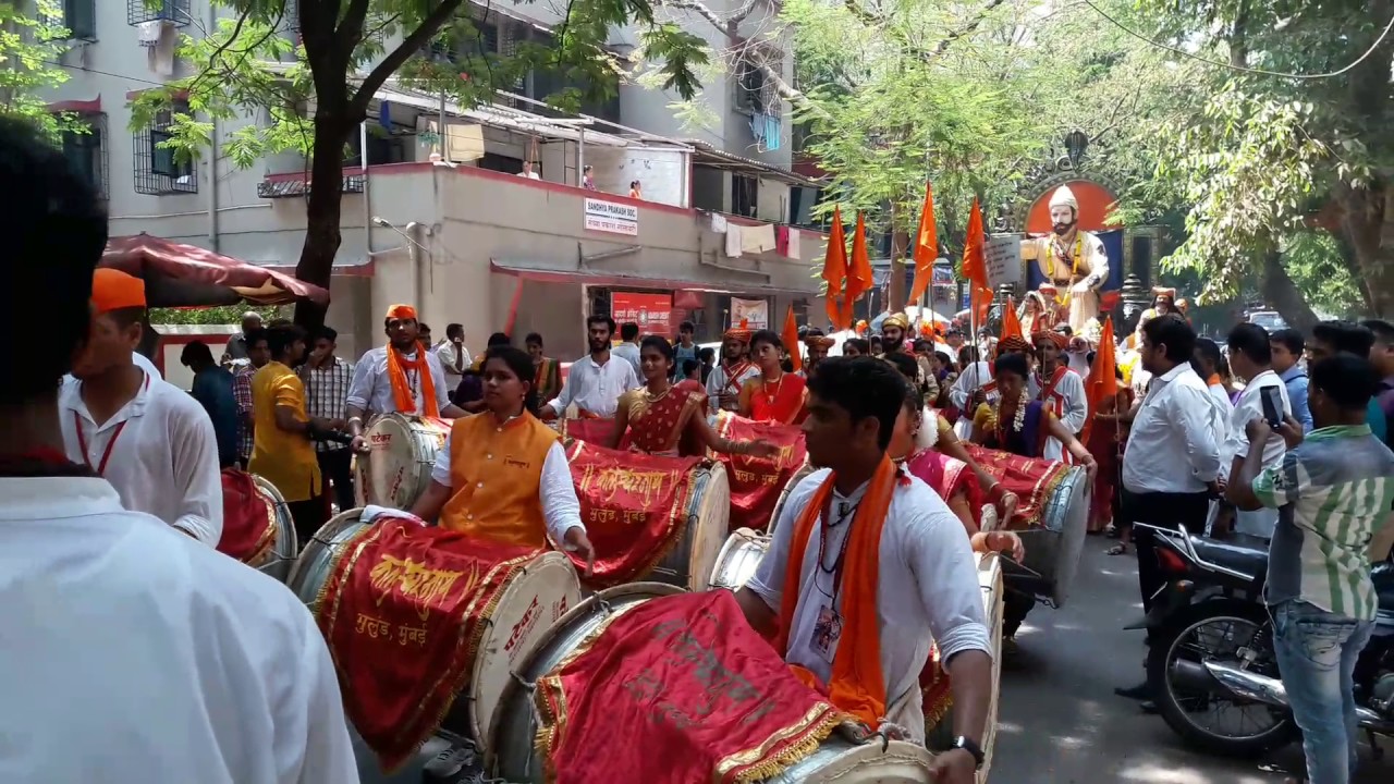 Kaleshwarnath dhol pathak gudhi padwa shobha yatra 2017 - YouTube