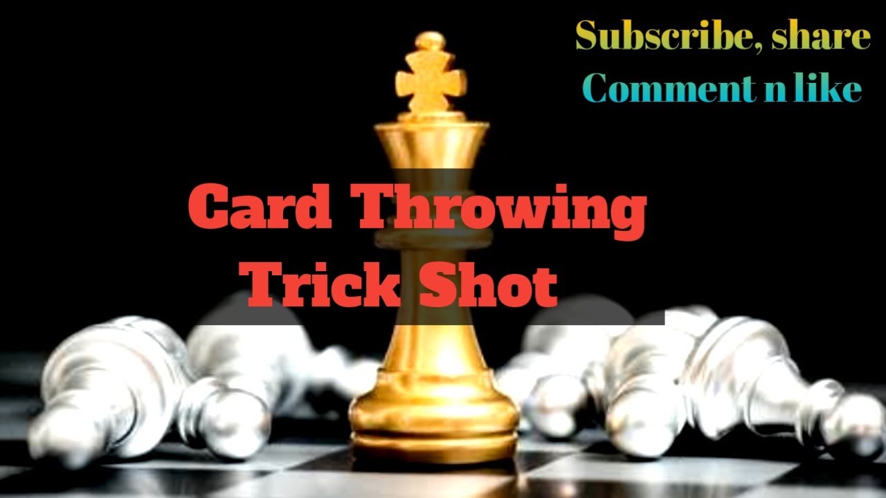 Card Throwing Trick shot....subscribe my YouTube channel....कार्ड ...