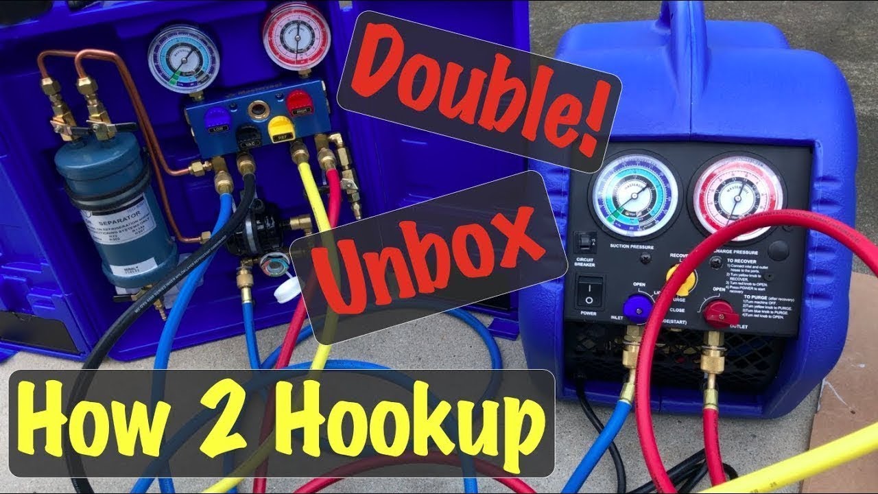 New R134a Refrigerant Recovery Machine System Setup and Overview ...