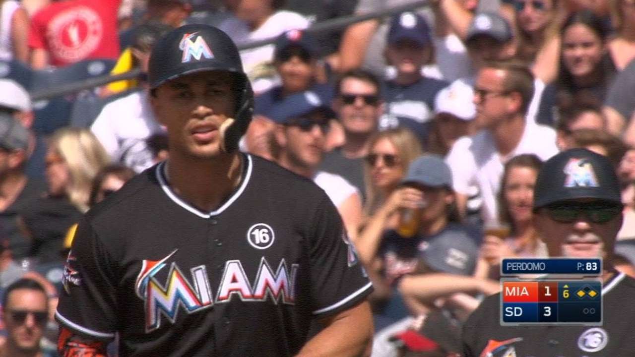 MIA@SD: Stanton drives in Prado with single to center - YouTube