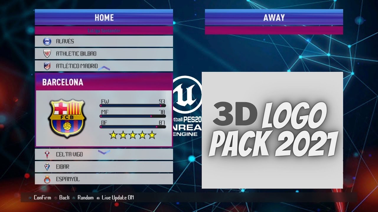 3D Logo Pack For PES 2017 Season 2021 - YouTube