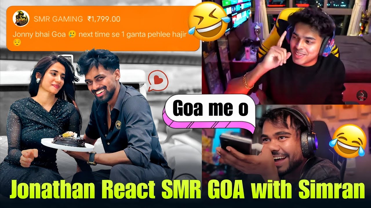 Jonathan Live React to SMR Goa with Simran 😂 Antaryami Call SMR live ...