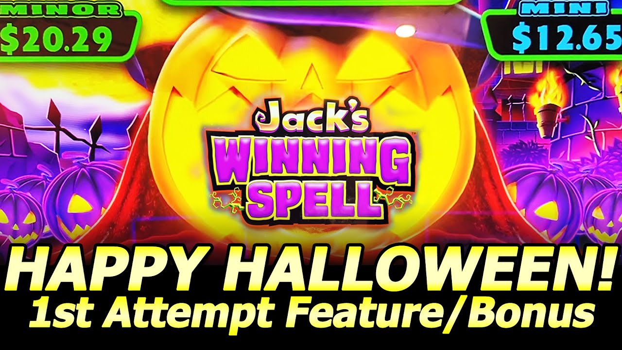 Jack's Winning Spell Slot Machine - 1st Attempt, Live Play/Feature ...