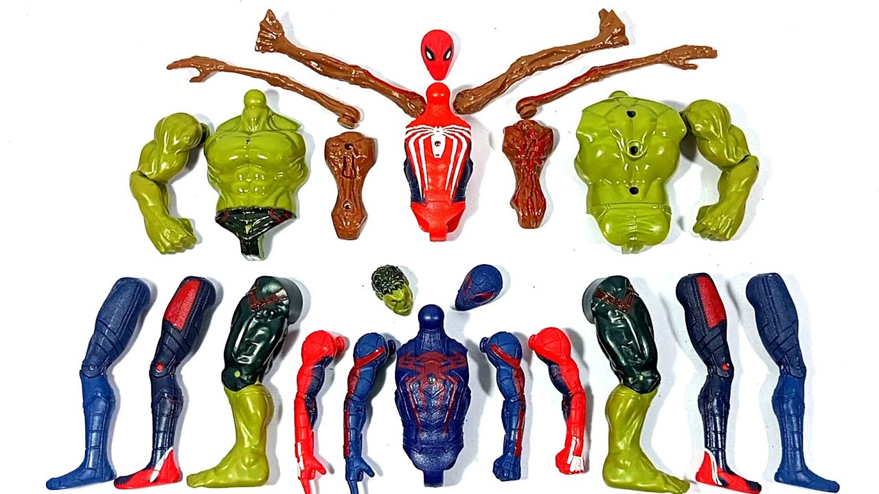 MERAKIT MAINAN ~ HULK SMASH VS SIREN HEAD VS BLUE SPIDERMAN VS ...
