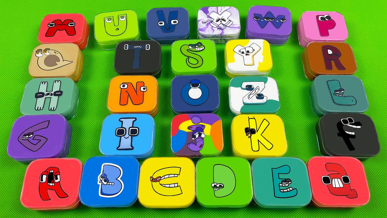 Alphabet Lore - Looking For A Z CLAY Coloring With Rectangle! ASMR ...