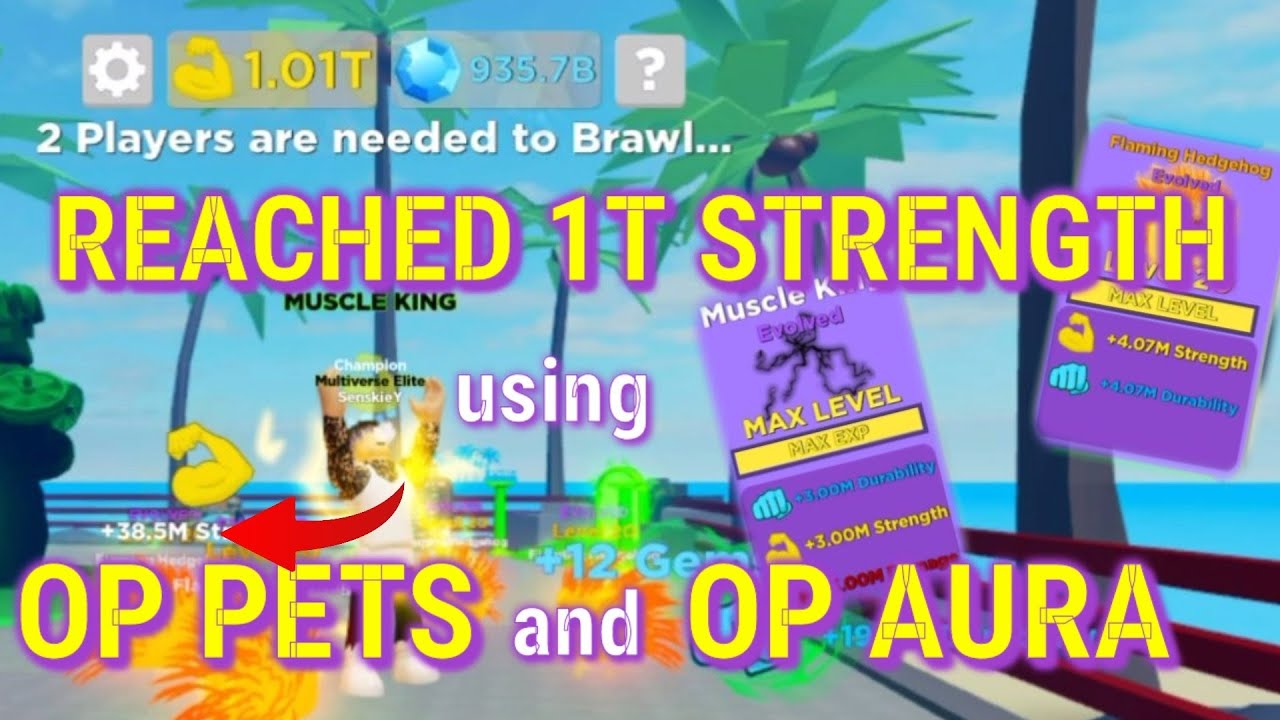 REACHED 1 TRILLION STRENGTH ON MUSCLE LEGENDS - YouTube