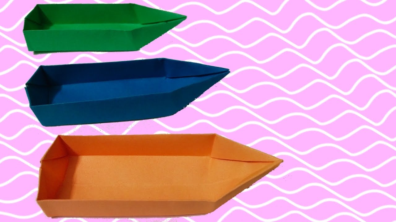 Level 11 - Easy Origami Floating Paper Boat in detail | How to do ...