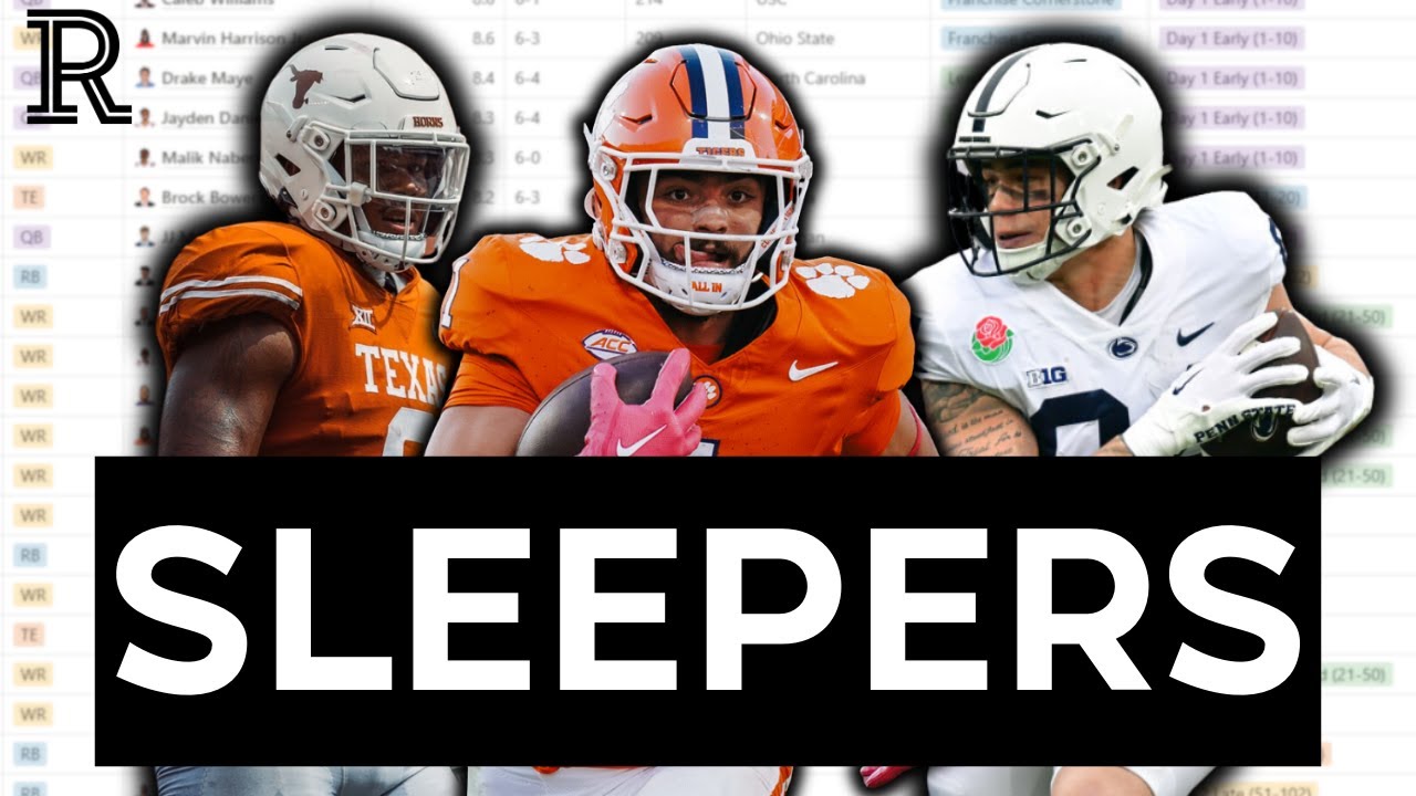 2024 Rookie Sleepers! 9 RB & TE NFL Draft Prospects You Need to Know ...