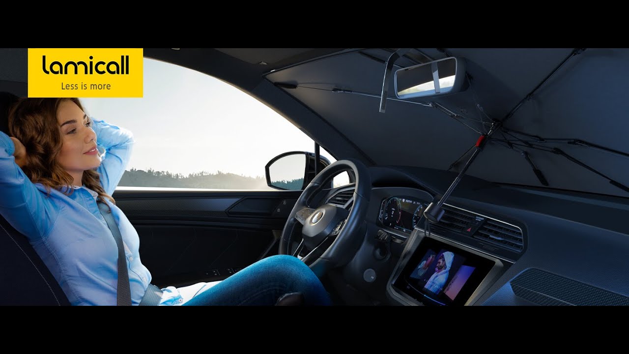 Lamicall Car Windshield Sunshade Umbrella - YouTube