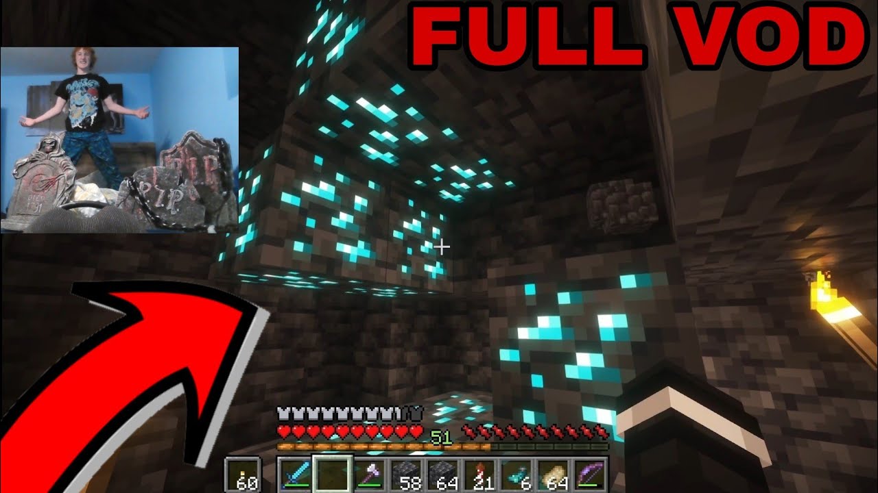 Playing Minecraft ALL NIGHT | AFTER DARK (FULL VOD) - YouTube