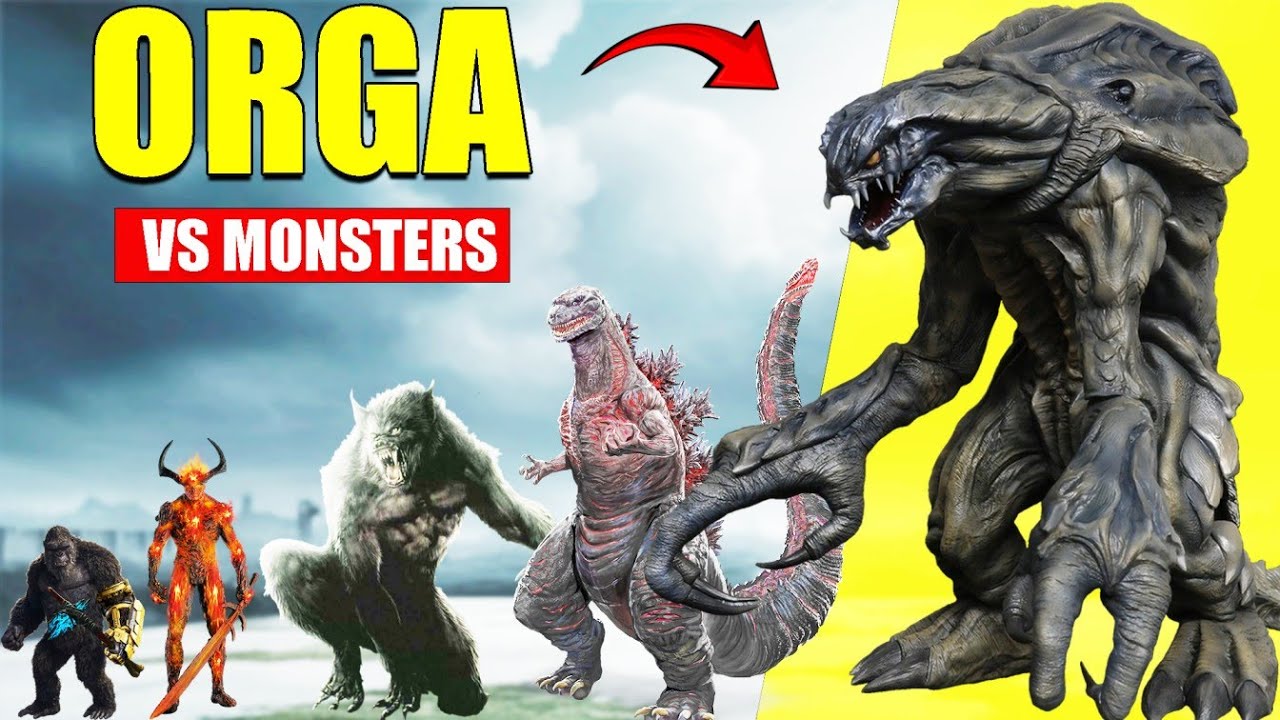 orga vs Giant Monsters | 3D Monster Size Comparison 2025 - YouTube