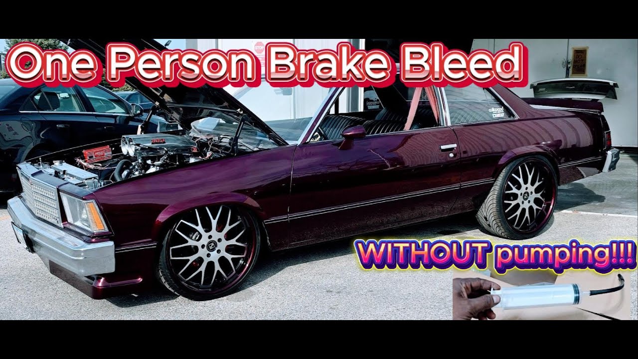 How to bleed brakes with a SYRINGE, One Person, "WITHOUT" PUMPING ...