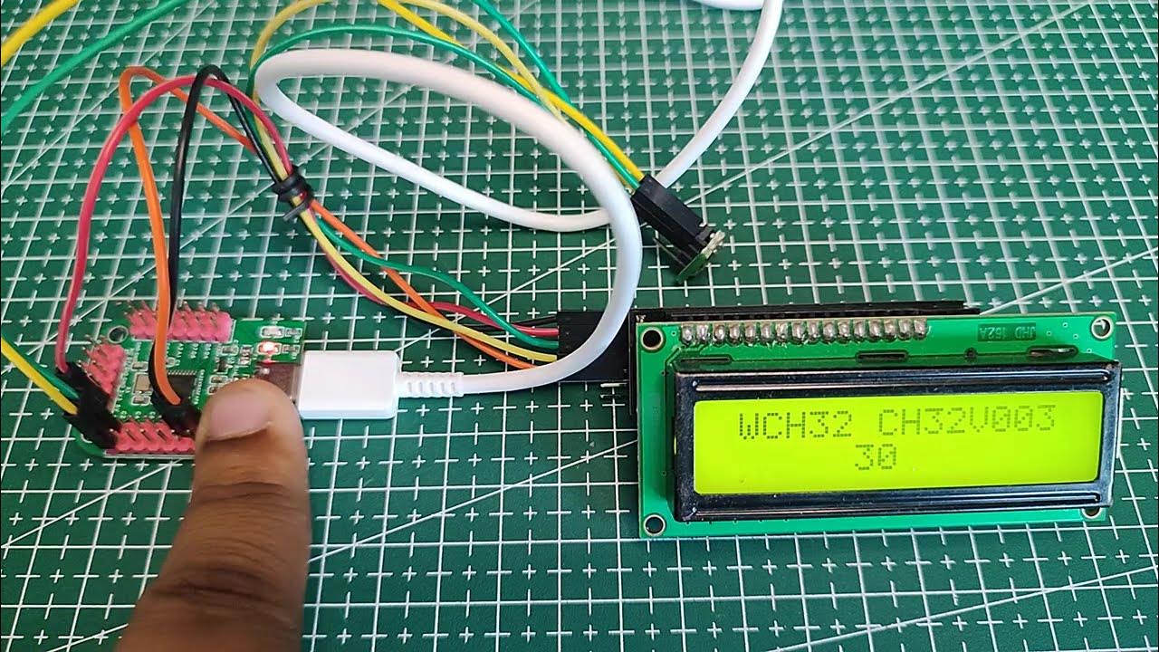 CH32V003 - MCP23017 I2C LCD - YouTube