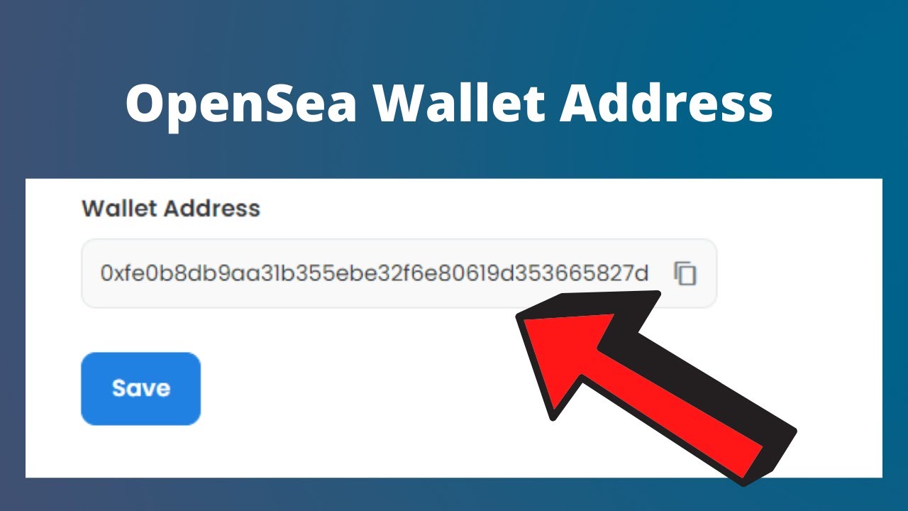 How to find your wallet address on OpenSea 2022 - YouTube