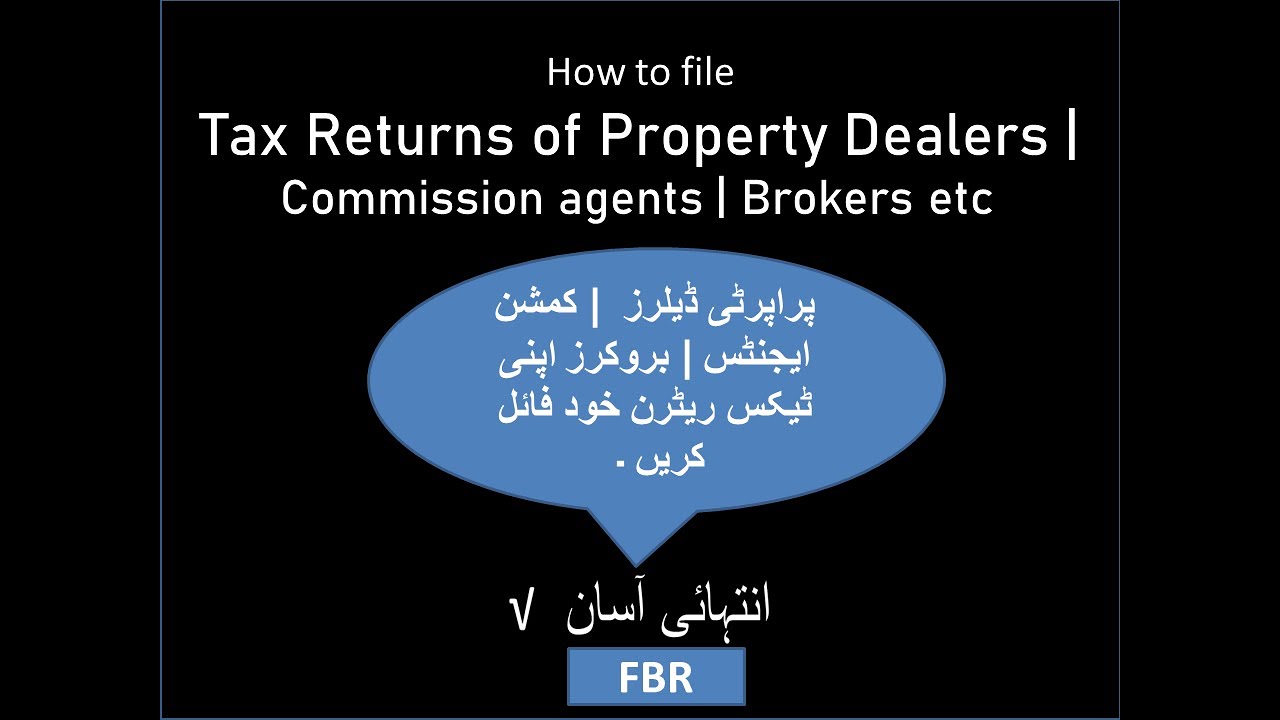How to file income tax returns of property dealers | brokers ...