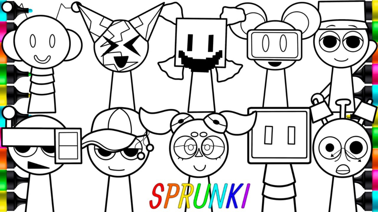 How to Color All Incredibox Sprunki OC (real) | Sprunki New Coloring ...