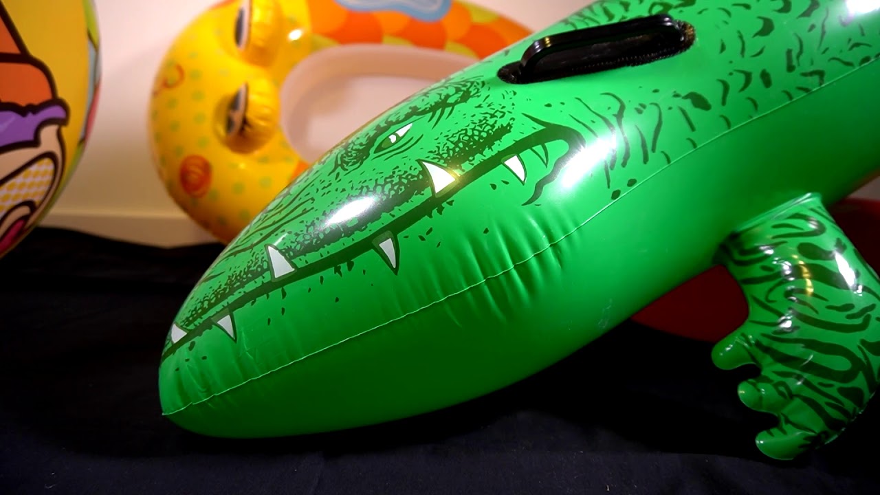 INFLATABLE CROC - DEFLATE - YouTube