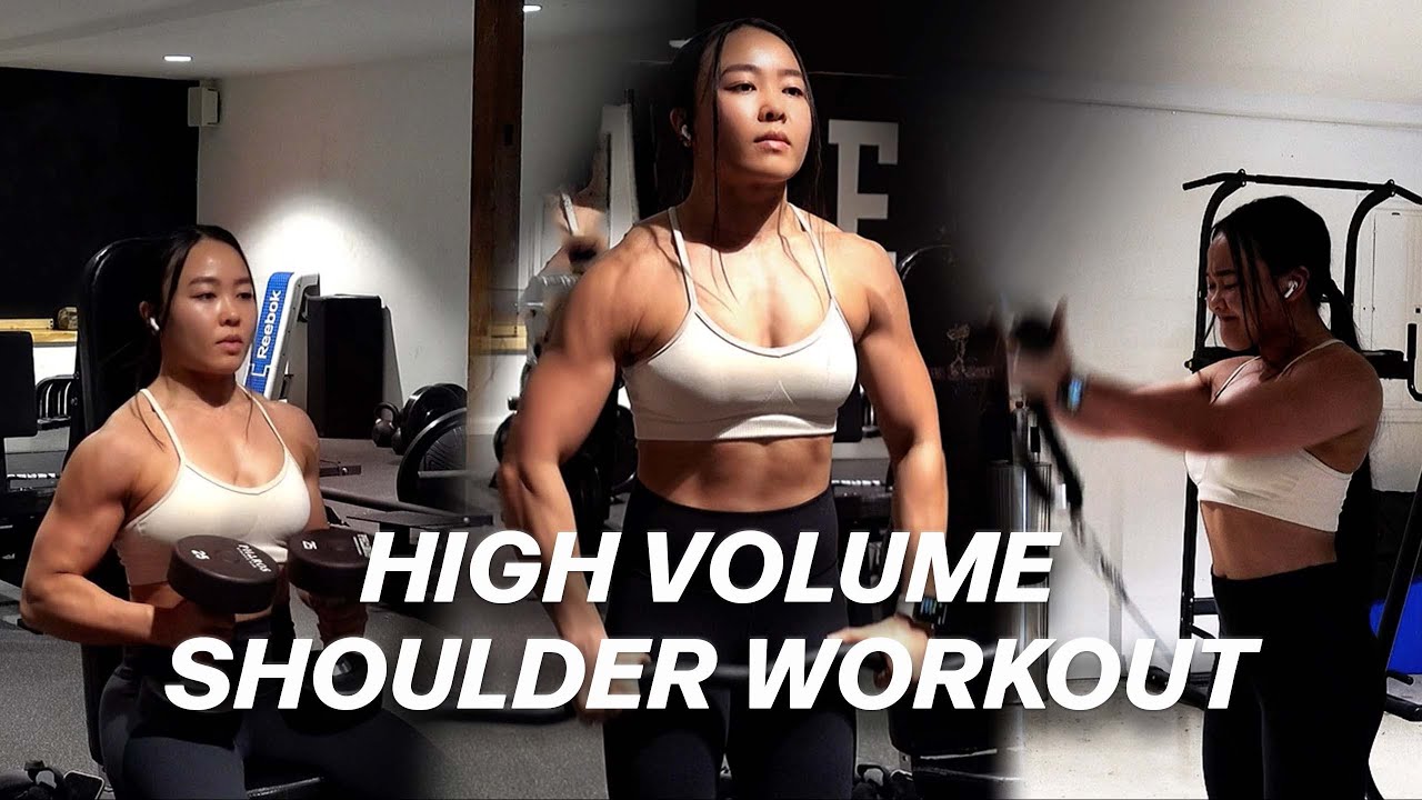 High Volume Shoulder Workout For Mass Full Workout Explained Youtube