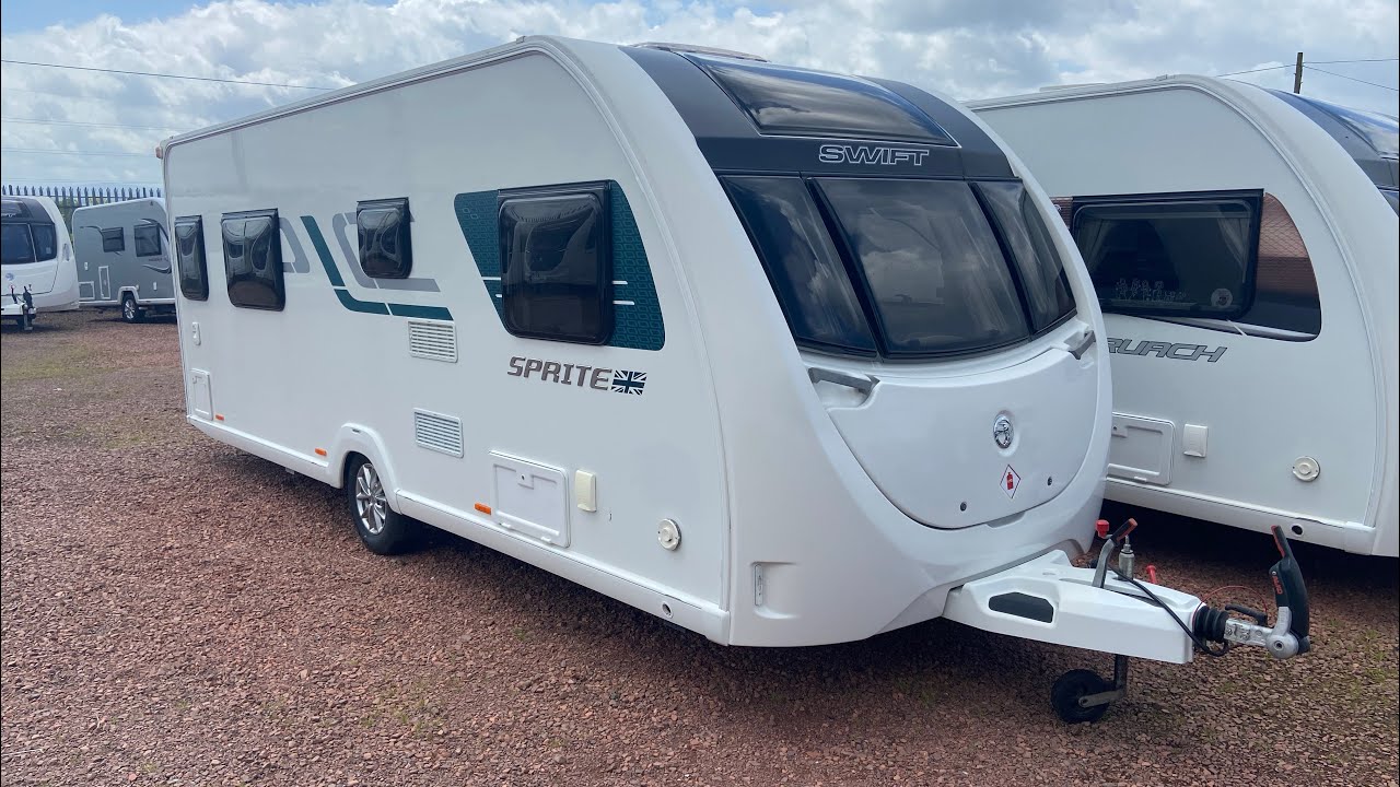 Used Swift Sprite Major 4SB caravan for sale - YouTube
