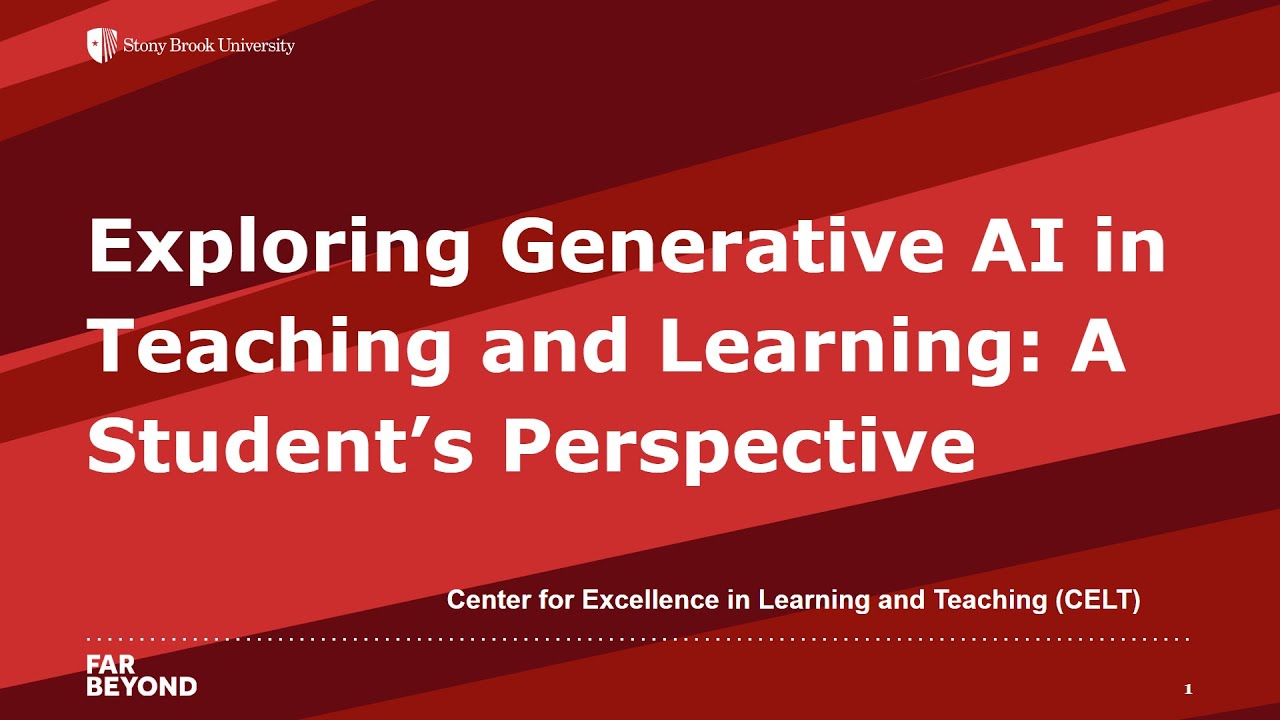 Exploring Generative AI in Teaching and Learning: A Student’s Perspective - YouTube