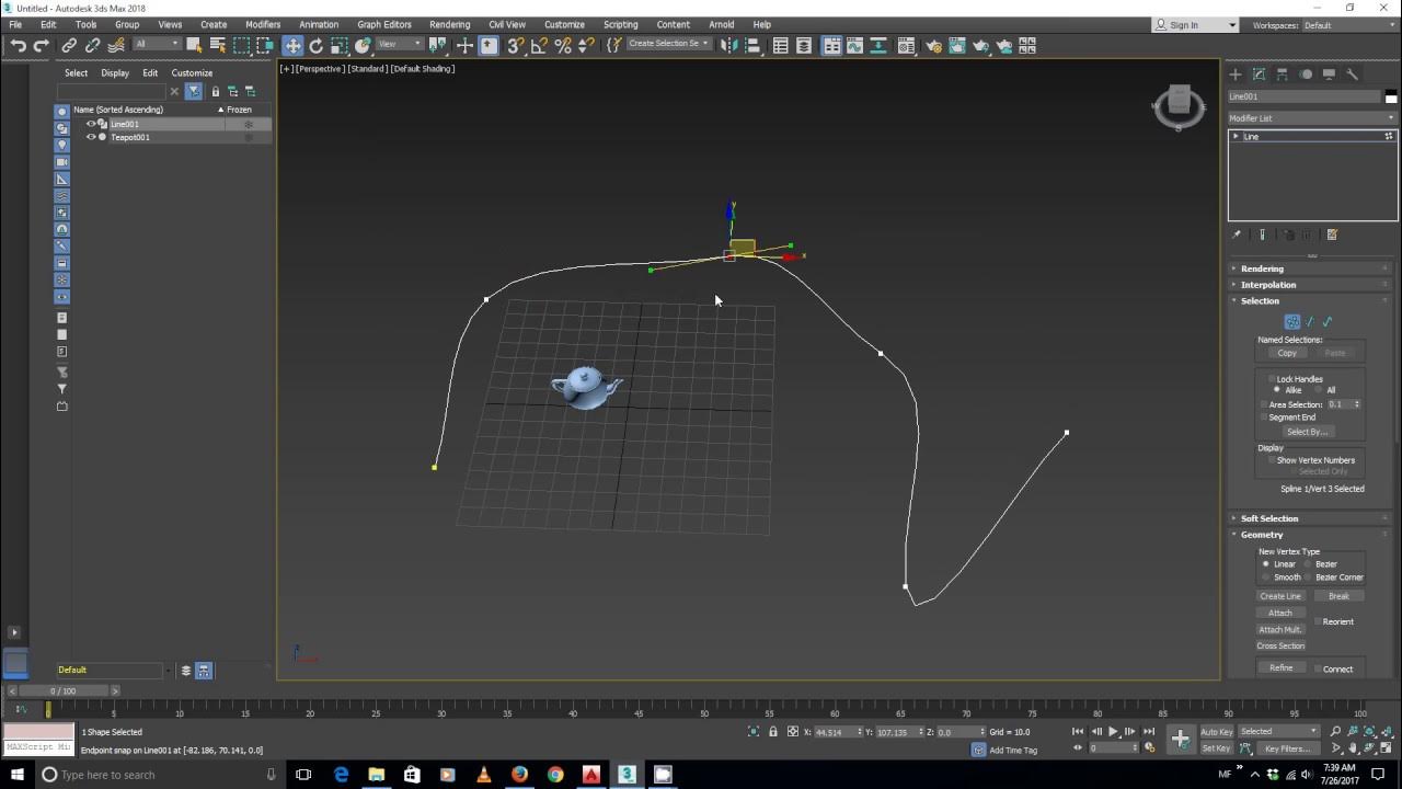 3ds max 2020 Tutorial - Path Constraint Animation - YouTube