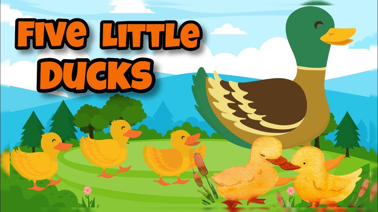 Five Little Ducks | 5 Little Ducks | Nursery Rhymes And Kids Songs ...