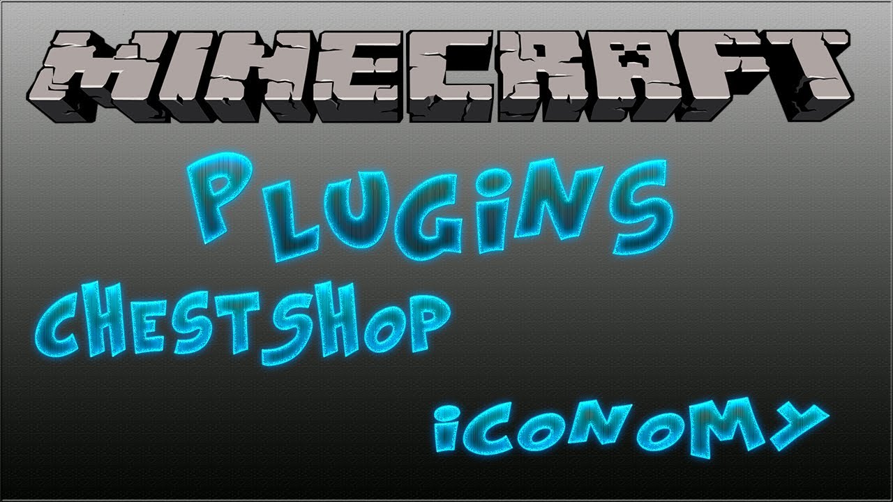 PLUGIN de SHOP Como baixar, colocar e usar os plugins ChestShop e Iconomy VERSÃO 1 4 5 - YouTube
