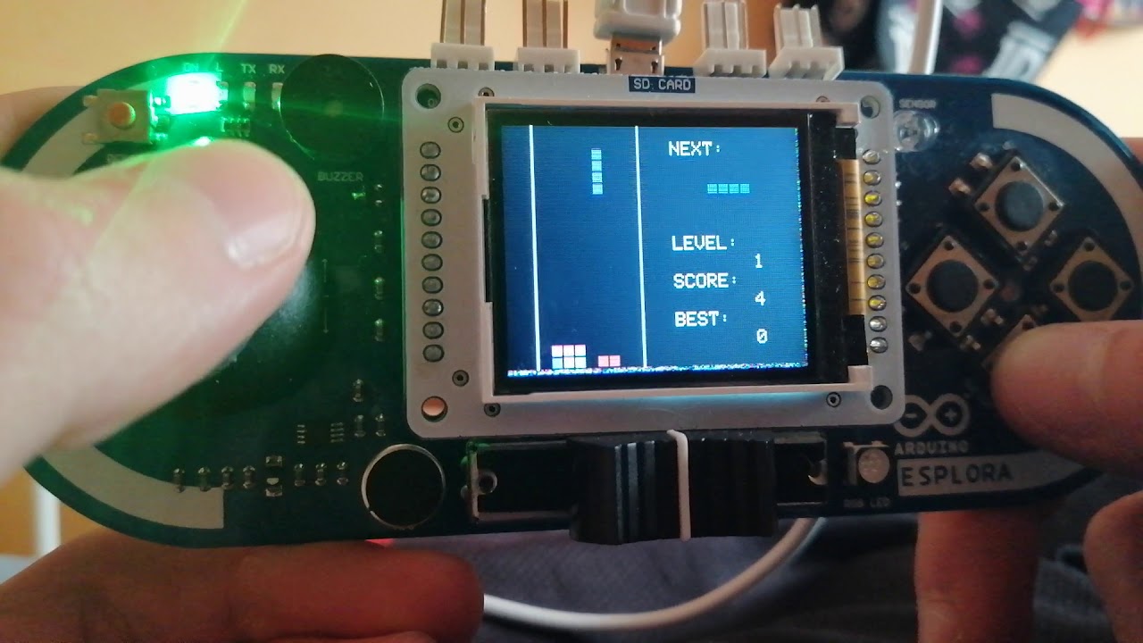 Tetris with arduino esplora - YouTube
