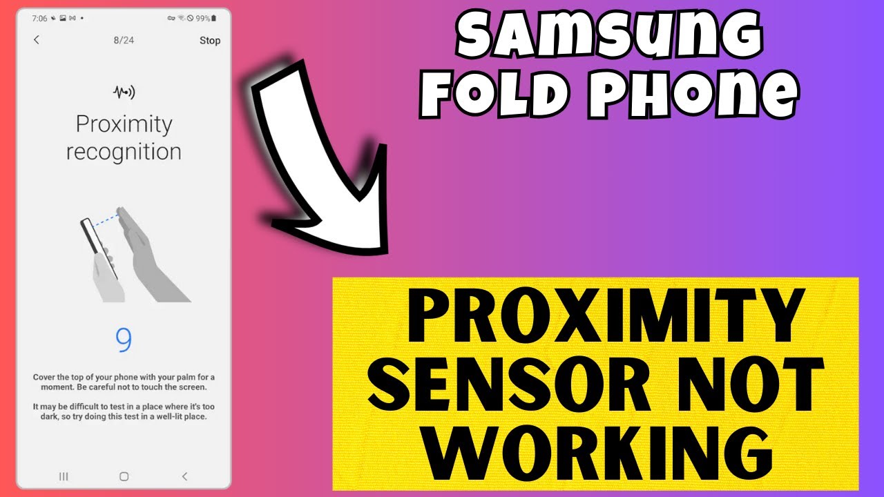 Samsung Fold Phone Proximity Sensor Not Working || Sensor issue - YouTube