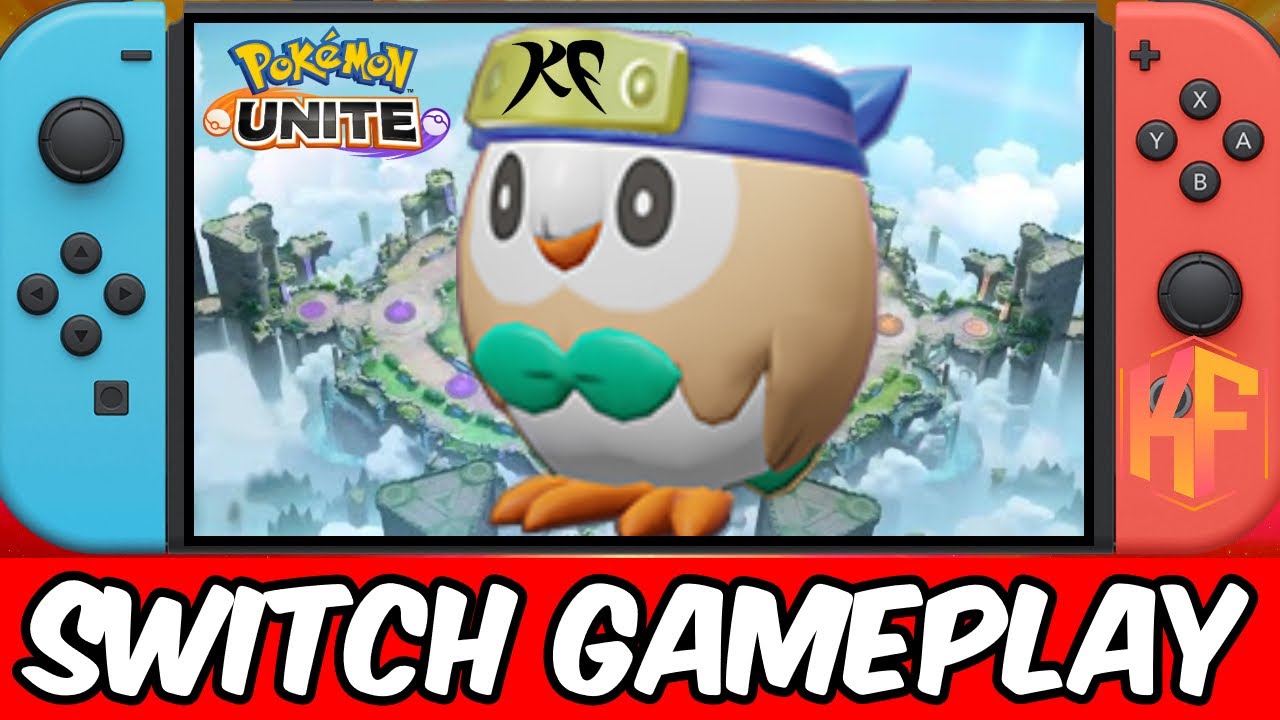 POKEMON UNITE (Nintendo Switch) Ninja Style: Rowlet Holowear Gameplay ...