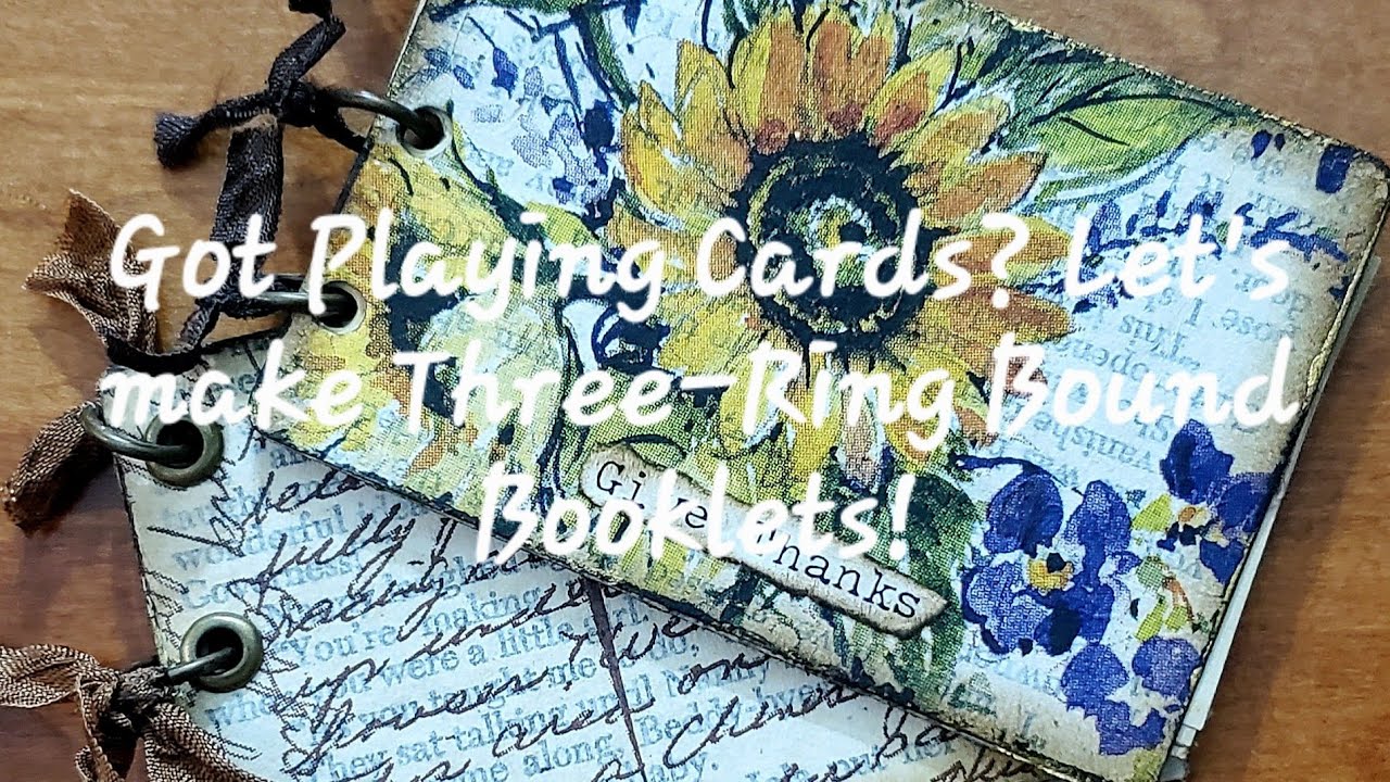 Got Playing Cards? Let's Make Three-Ring Bound Booklets! - YouTube
