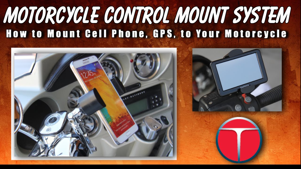 Motorcycle Cell Phone and GPS Control Mount - Techmount - YouTube