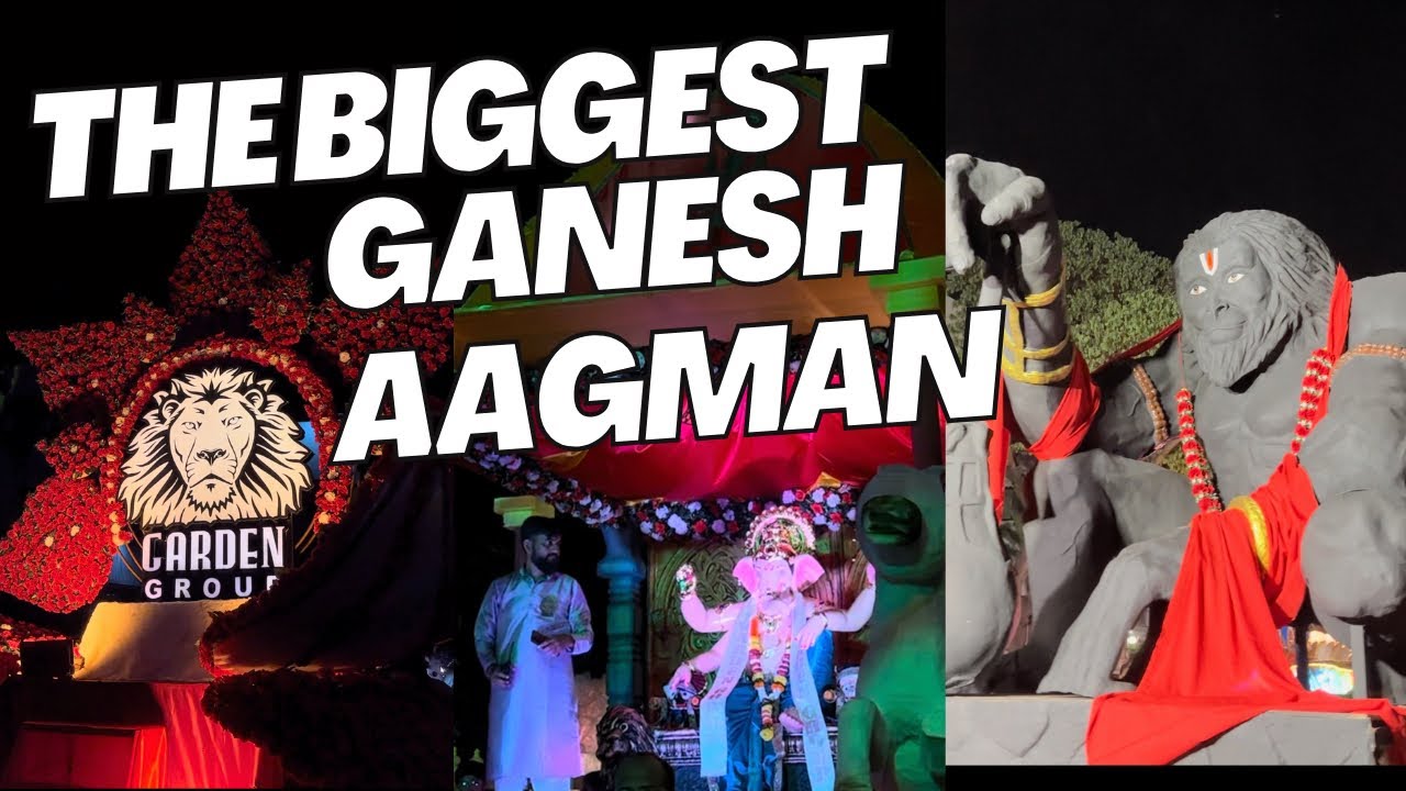 Biggest Ganesh Aagman in Gujarat | Ganesh Aagman 2024 #gardengroup # ...