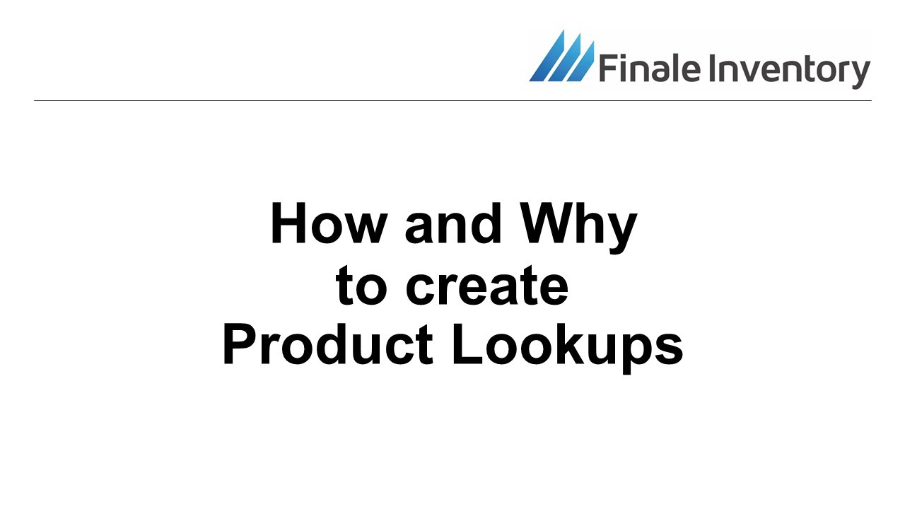 How to create Product Lookups - YouTube