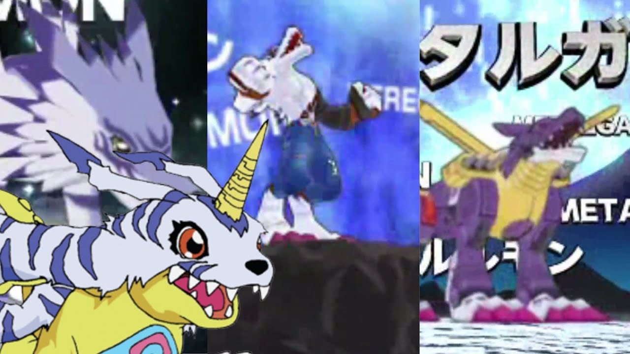 ALL Digivolutions, Skills, & Victory Poses: GABUMON (Digimon Adventure ...
