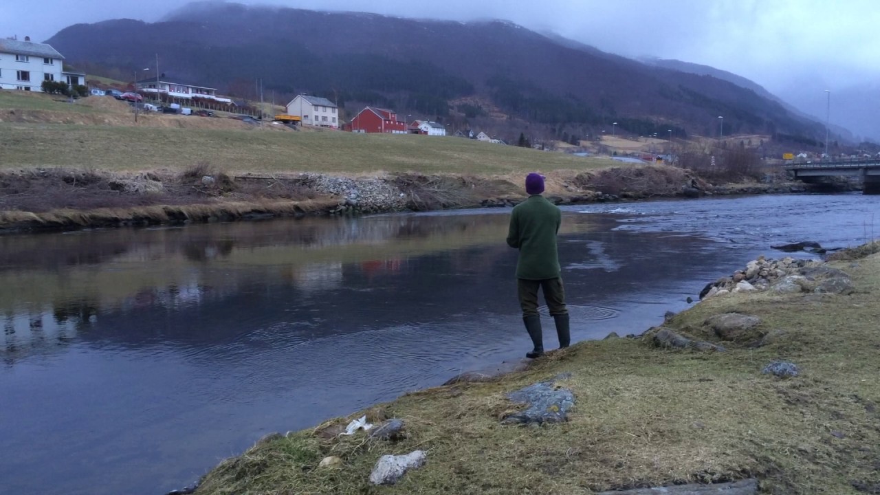 Spey cast- one handed snake roll - YouTube
